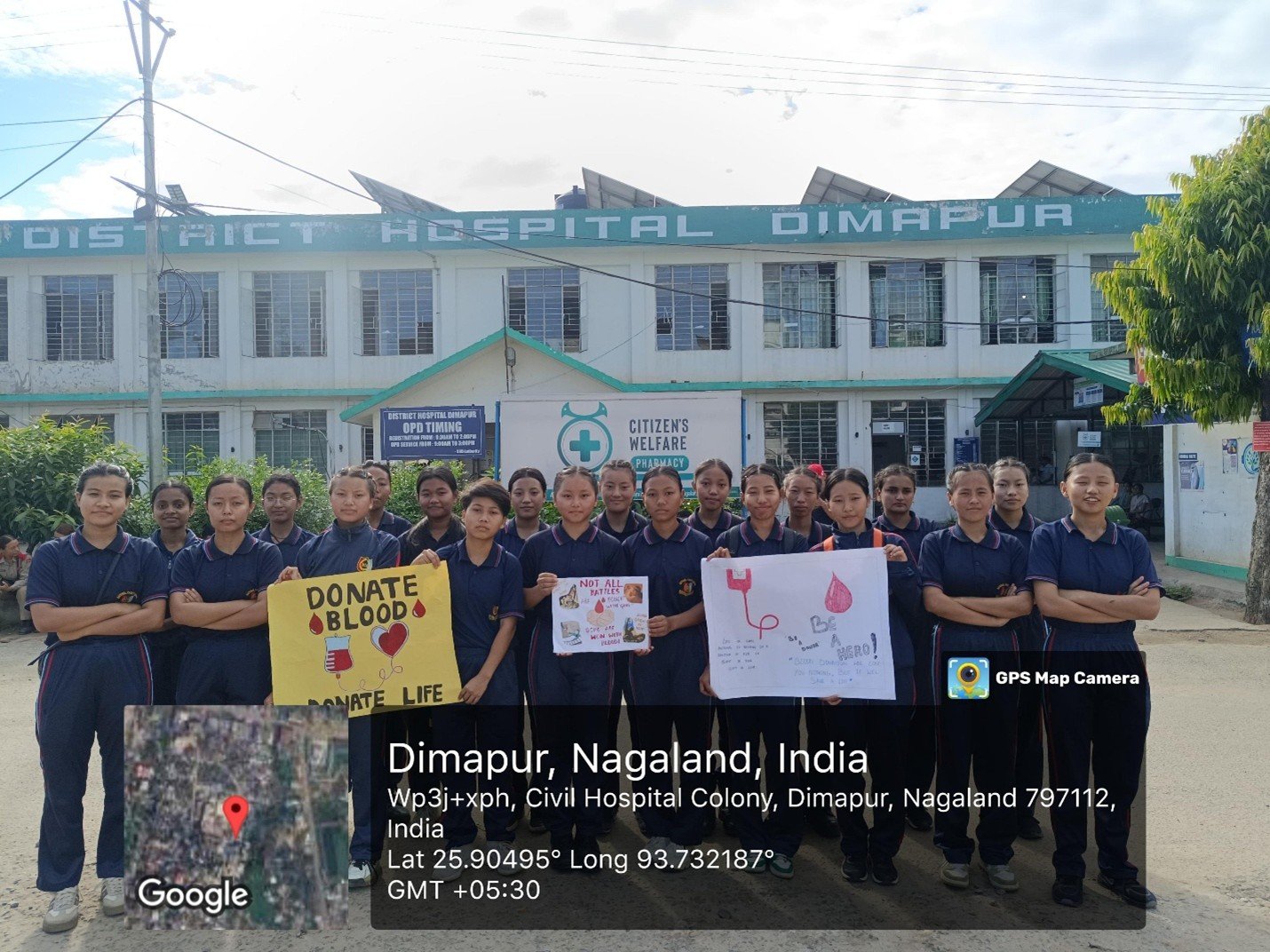 NCC-SW (Girls) Blood Donation Program - Dimapur Government College